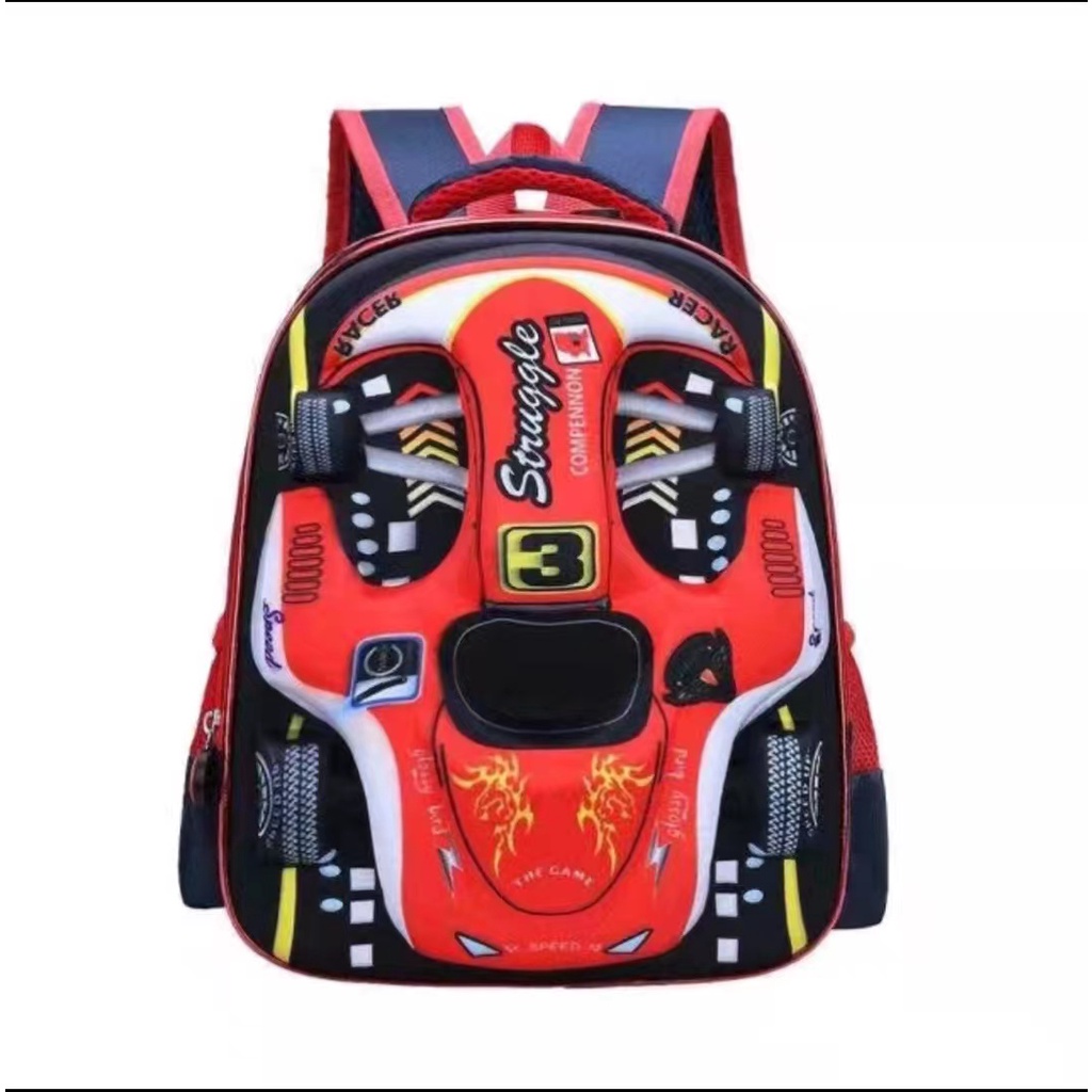 size 33x28x12cm 2-4taon kids school cartoon fashion backpack boy cars ...