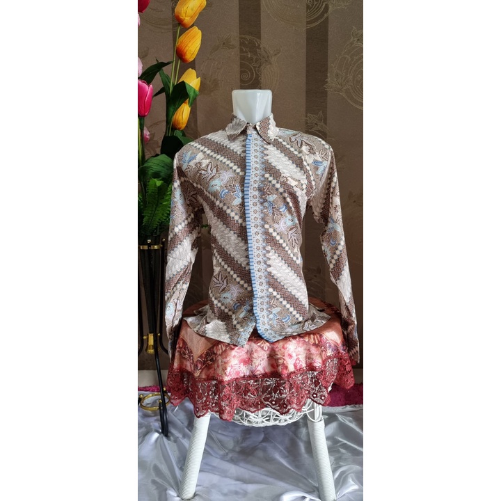 KEMEJA Long Sleeve KUACI Batik Shirt With Graduation Hem Invitation ...