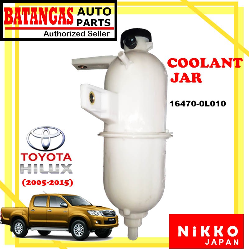 Coolant Jar Toyota Hilux 1KD 2KD 2004 -2015 16470-0L010 NIKKO | Shopee ...