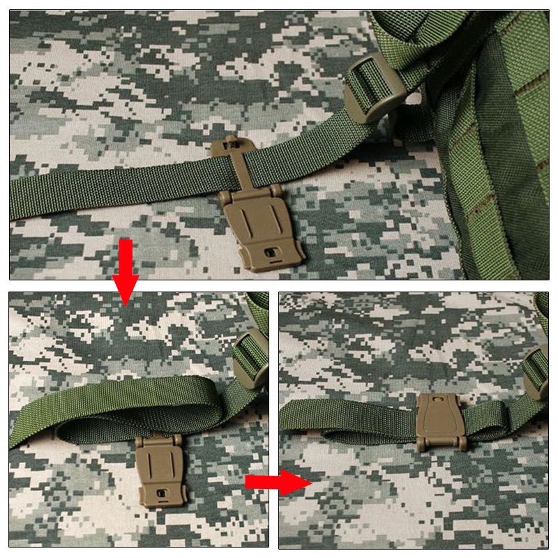 molle attach Strap Buckle Tactical Backpack Bag Webbing Connect link ...