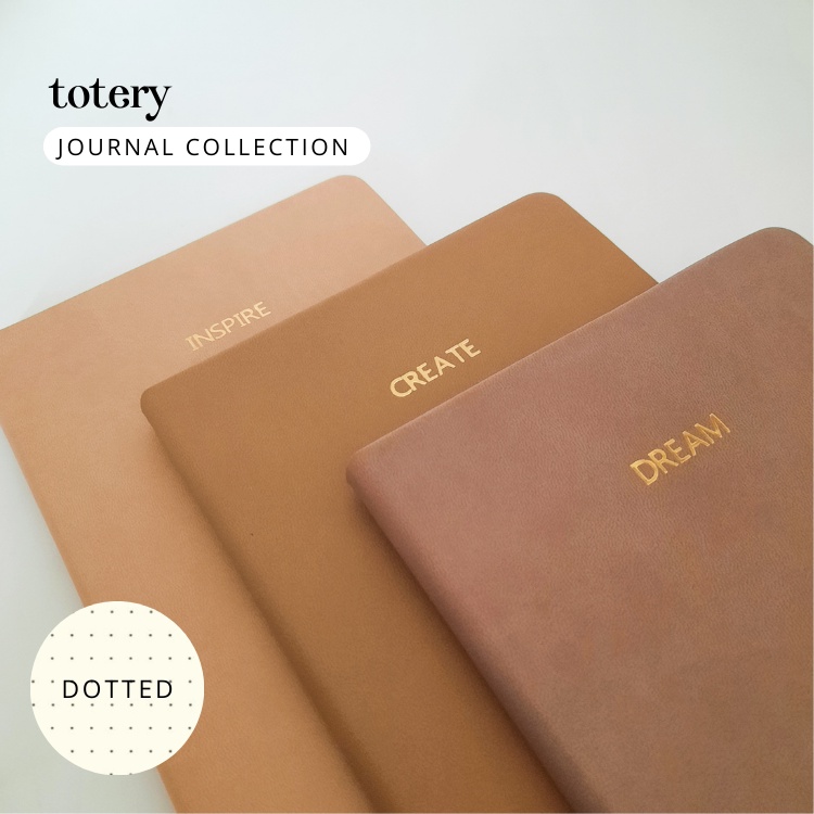 Totery Dotted Journal (A5) - Dream, Create, Inspire (100 gsm ...