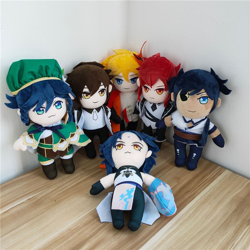 1PCS 25CM Genshin Impact Plush Doll Venti Tartaglia Zhong Li Figure ...