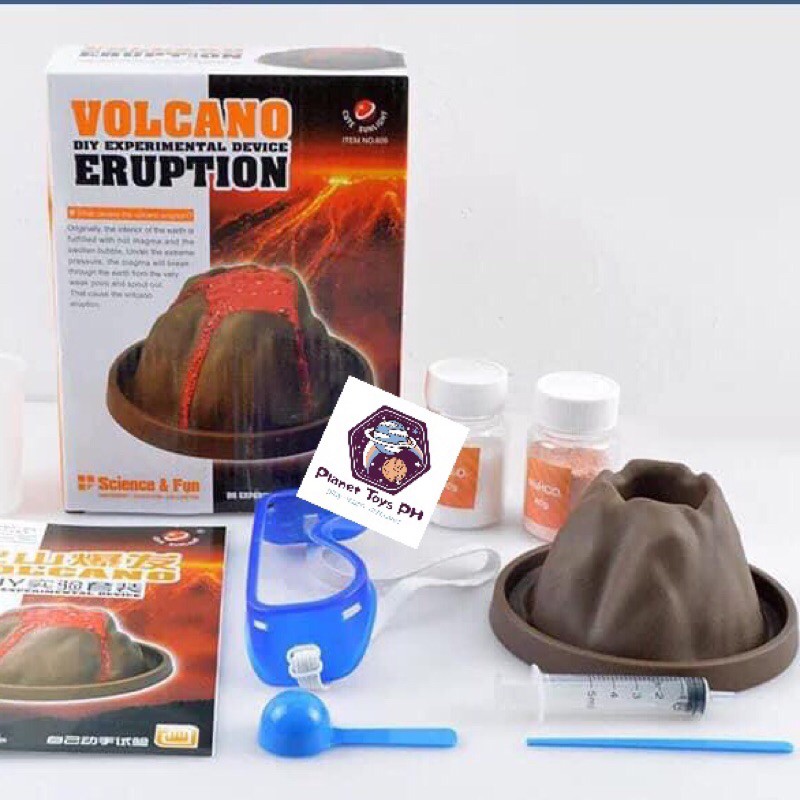 PlanetToys DIY Volcano Eruption Science Expirement Kit Enviromental ...