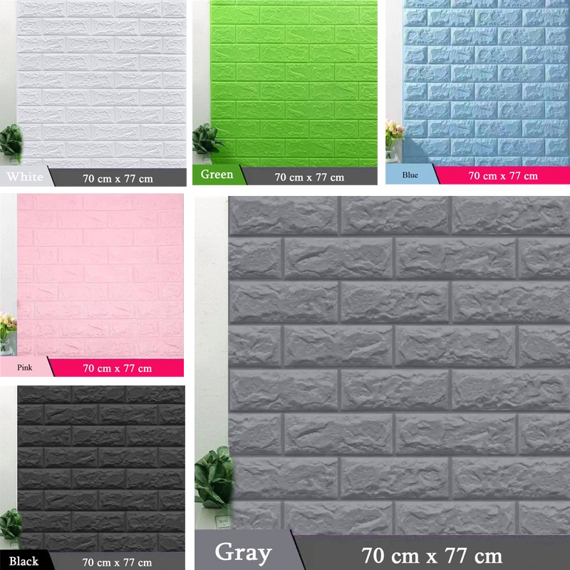 LUCKIN MART 3D Wall Stickers Home Decor Wallpaper DIY Wall Decor Foam ...