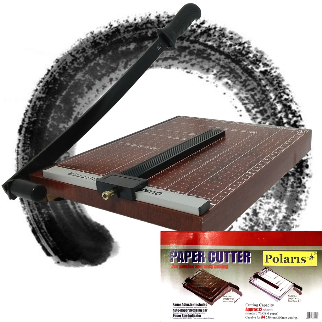 Paper Cutter A3/B4/A4/A5 Wood type High Quality Polaris Brand | Shopee ...