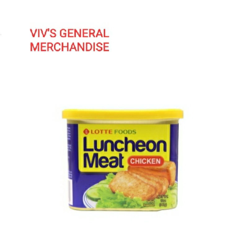 Lotte Luncheon Meat Chicken ( 340g ) | Shopee Philippines