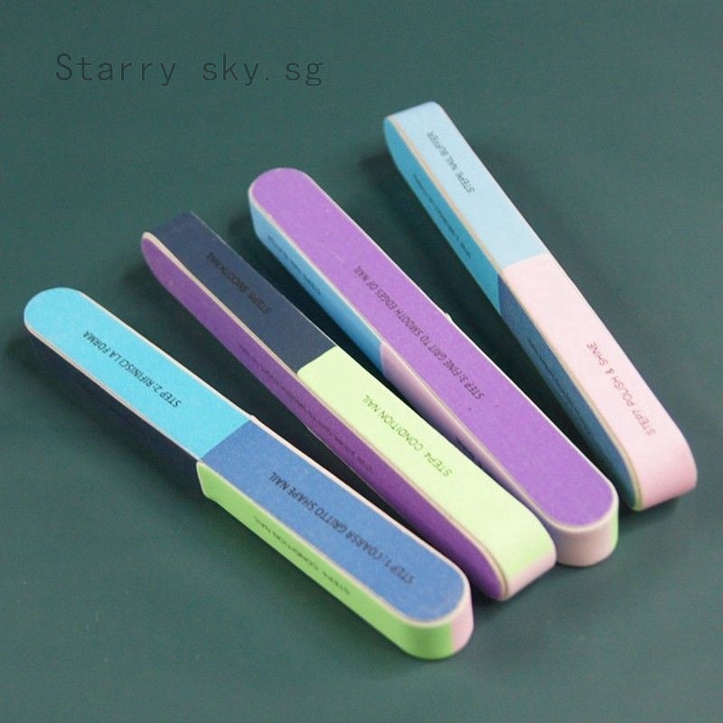 Round Nail Files Buffer Shiner Finger Toe Manicure Pedicure Polishing ...