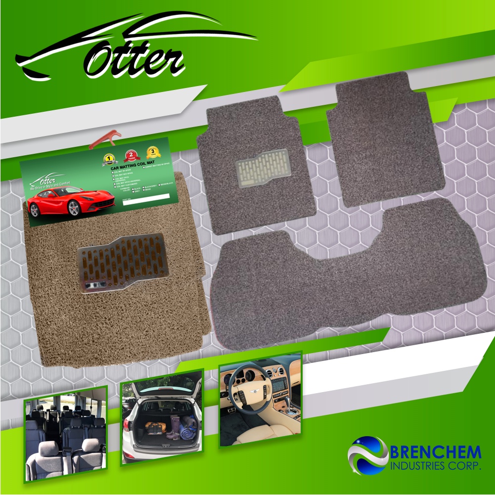 Original Otter Car Matting Coil Mat 2YR 3pcs w/ Aluminum healeel pad ...