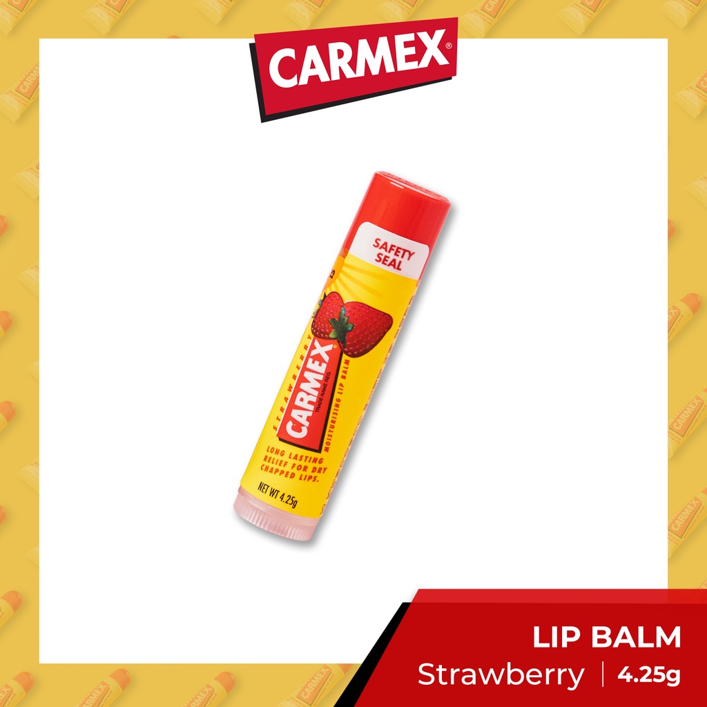 (UNBOXED) Carmex Click Stick Moisturizing Lip Balm - Strawberry Flavor ...