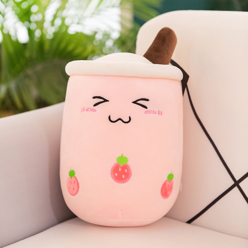 MilkTea Pearl Tea Fruit Shake Stuff Toy 8inch COD Milk tea Bubble Tea ...
