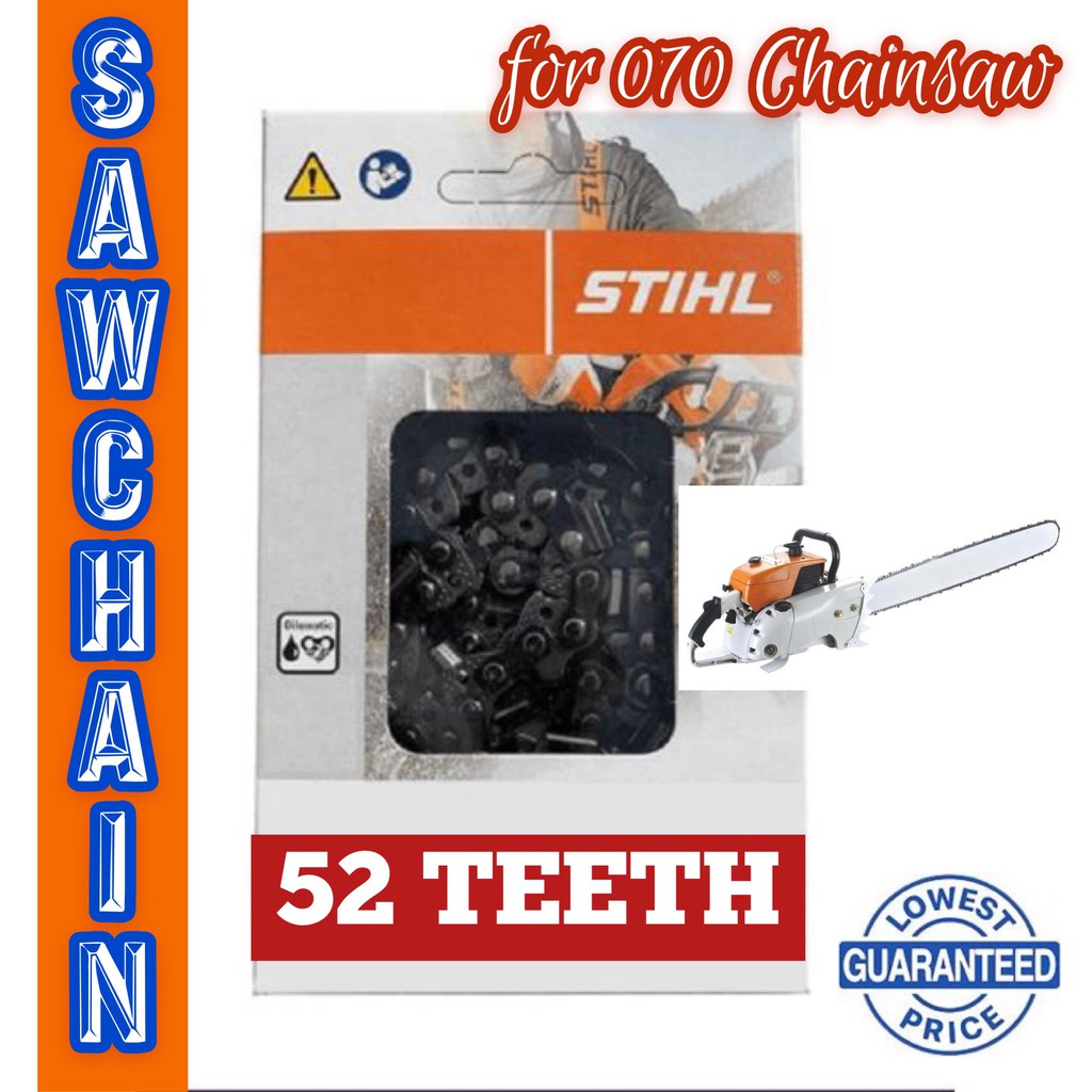 Chainsaw Chain STIHL 52 TEETH for MS 070 Chainsaw 36” Guidebar | Shopee ...