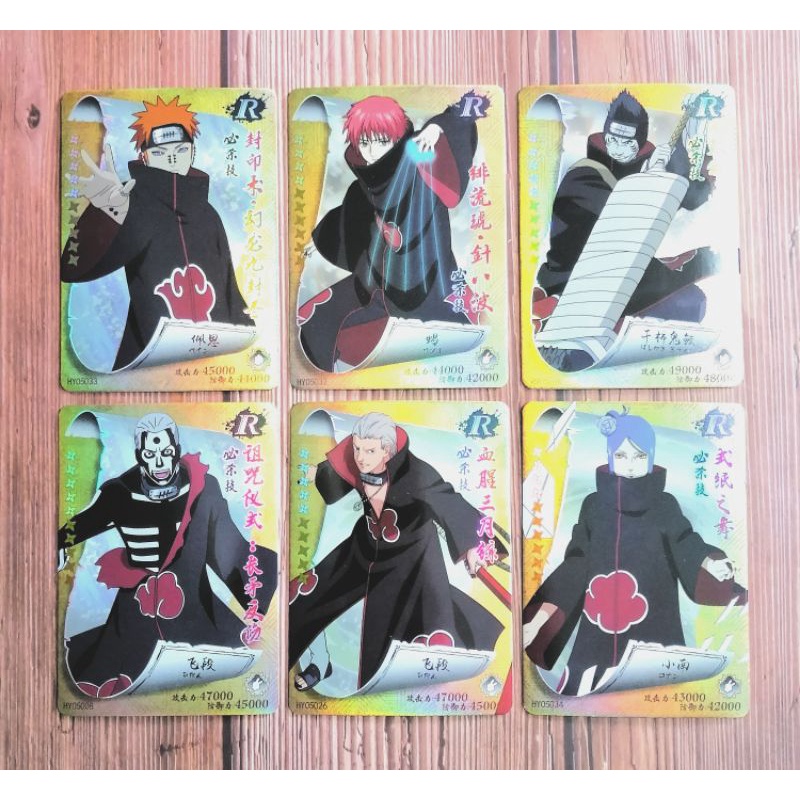 Naruto cards Akatsuki Group Set (Naruto cards) | Shopee Philippines