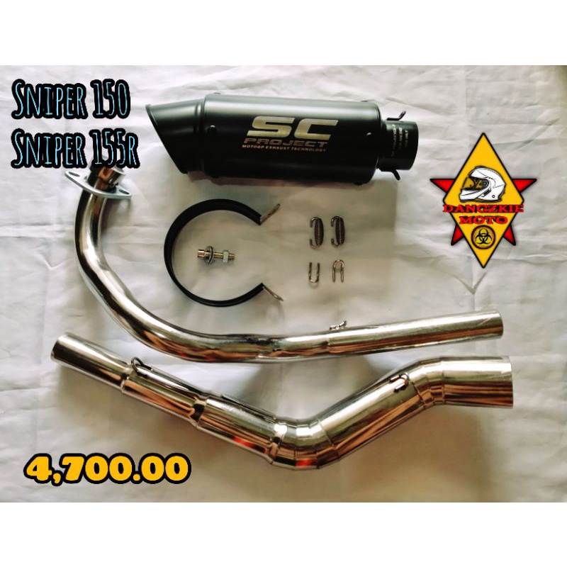 YAMAHA SNIPER 150/155/155R SC PROJECT WIDE TIP FULL EXHAUST SYSTEM ...
