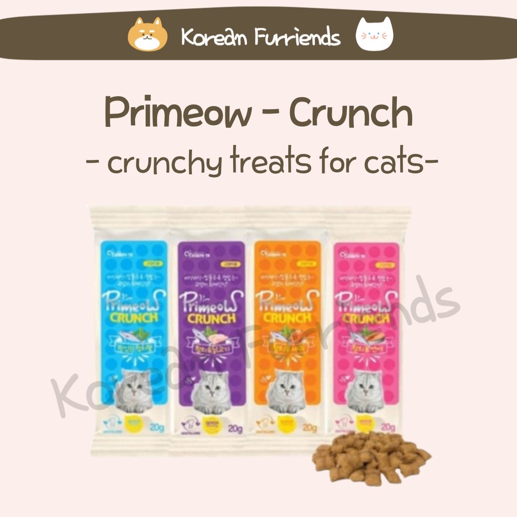 Korean Cat Treats Primeow Crunch Crunchy Cat Treats Small Cat Treats ...
