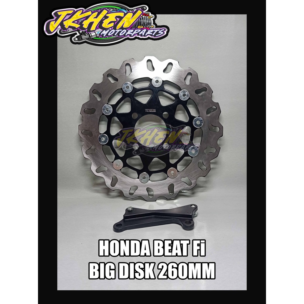 BIG DISK 260MM HONDA BEAT Fi (BLACK) | Shopee Philippines