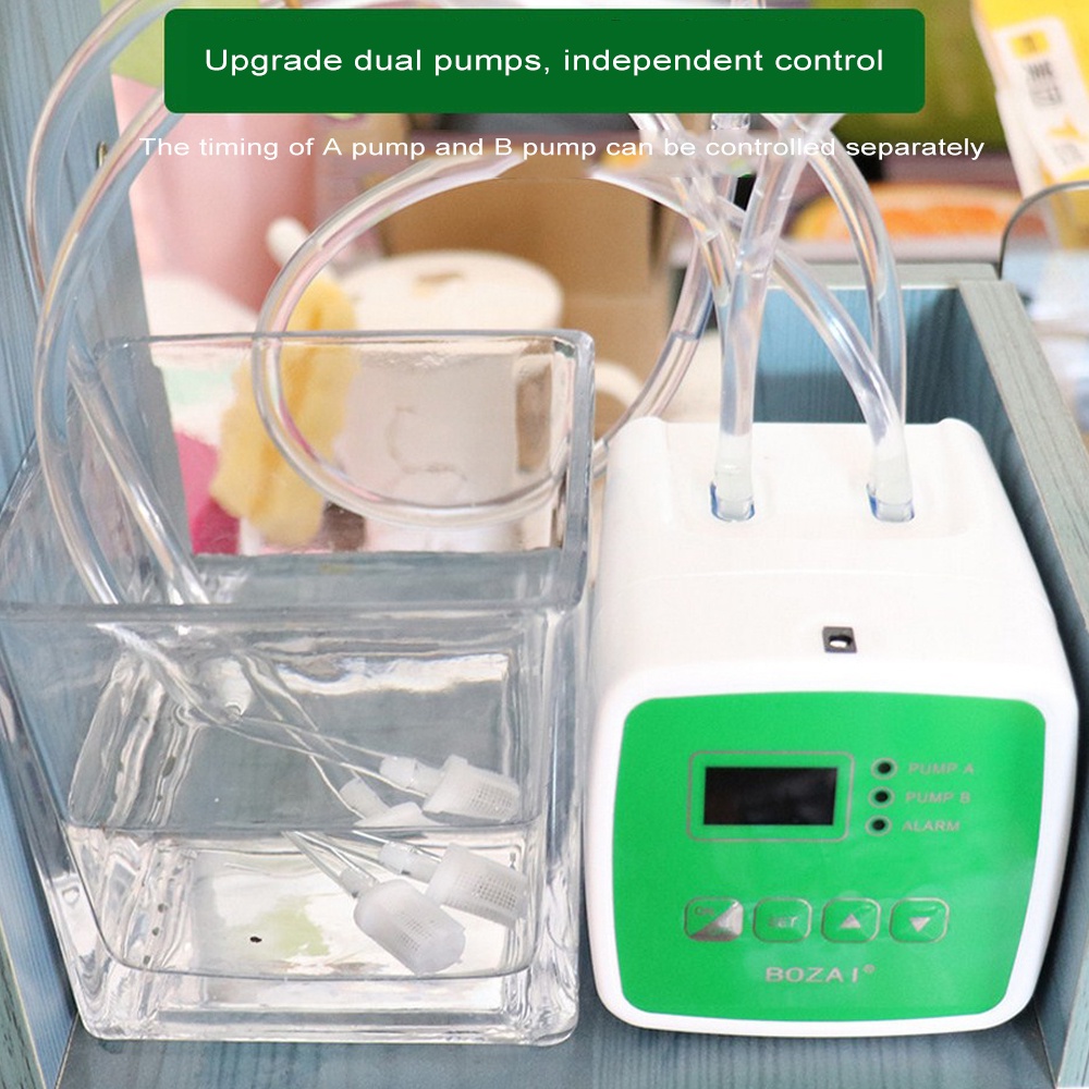 Dual pump Intelligent Drip Irrigation Water Pump Timer System Garden ...