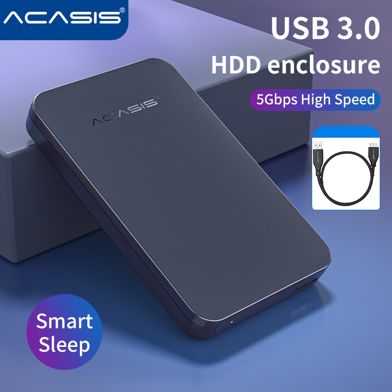 ACASIS USB 3.0 Toolless Full External Hard Disk Drive HDD Solid State SSD Sata Enclosure Case 2. ...