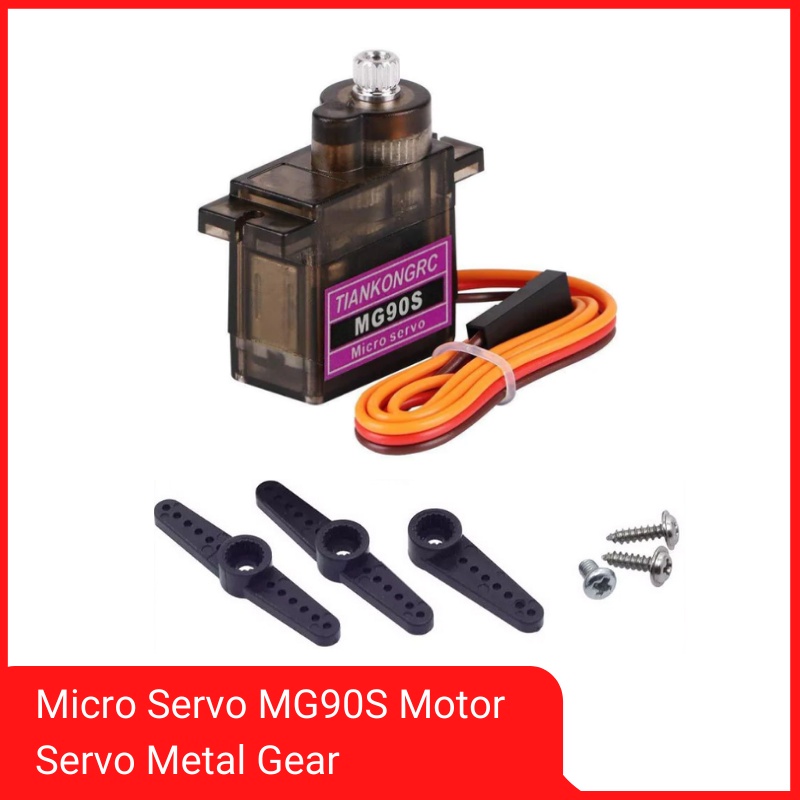 Micro Servo MG90S Servo Motor Metal Gear | Shopee Philippines