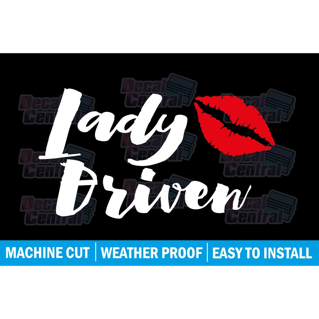 Lady Driven Decal Car Sticker | Shopee Philippines
