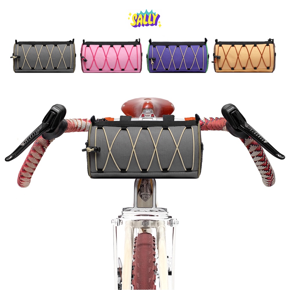 SALLY tubular handlebar bag - folding bike handlebar bag road bike ...