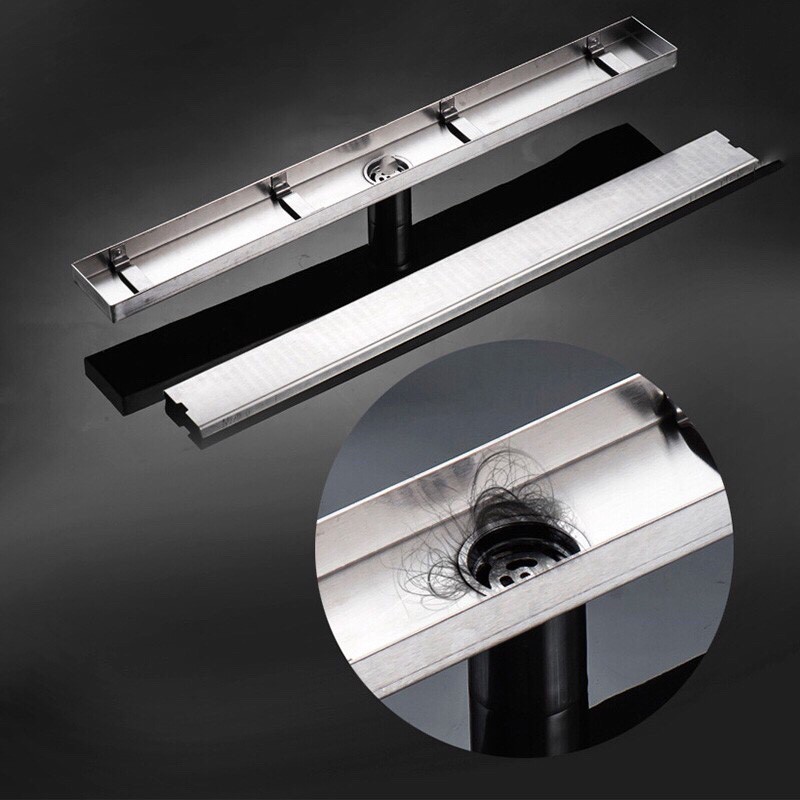 LINEAR STAINLESS FLOOR DRAIN 900 x 68mm and 1200x68 mm with TILE SLOT ...