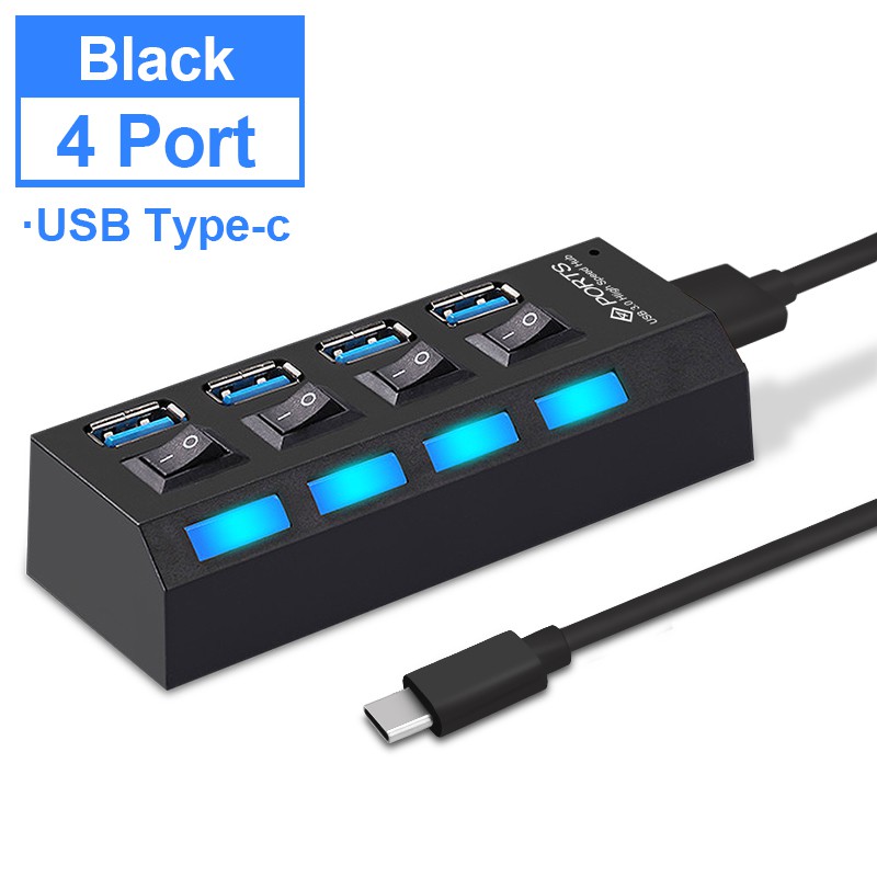 USB Hub USB Splitter Multiple USB C Hub 3.0 Micro 7 Ports Splitters ...
