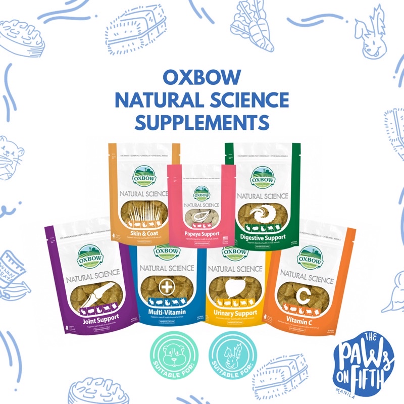 Oxbow Natural Science Supplements for Rabbit, Guinea Pig and Other ...