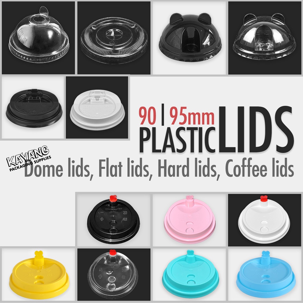 Plastic Cup Lids / Takip [50pcs] - PP Heart Injection Lid, PET Dome Lid ...