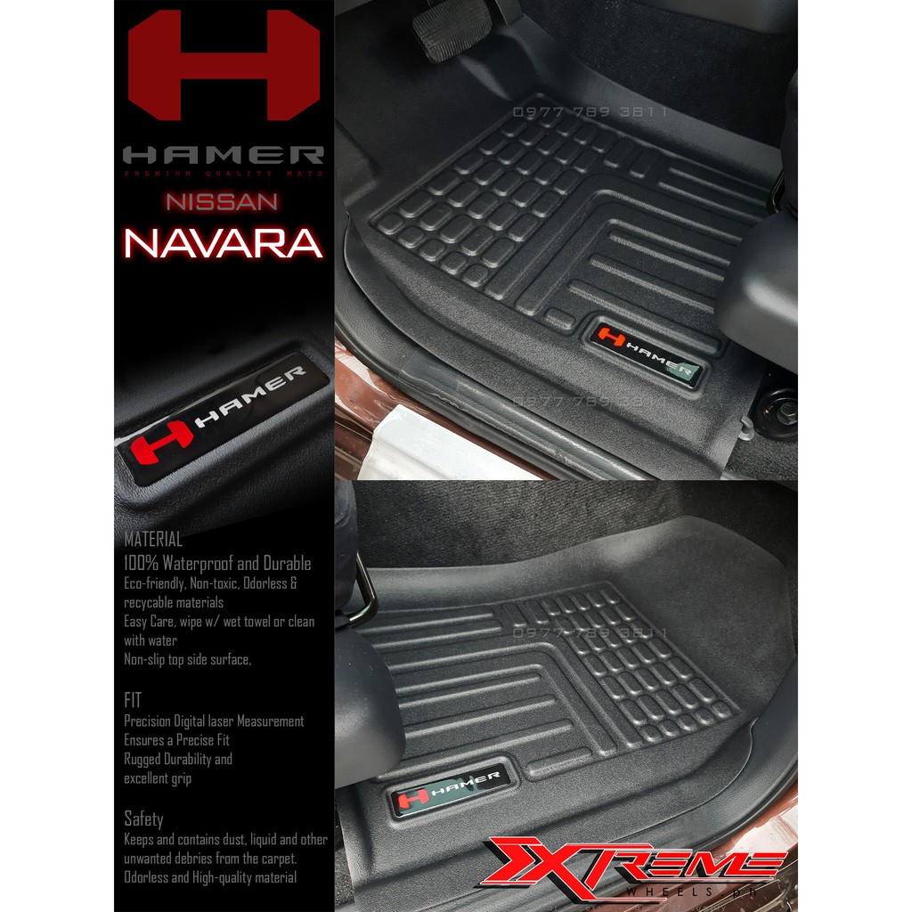 NISSAN NAVARA 2015-2026 HAMER THAILAND MADE DEEP DISH MATTING (Nissan ...