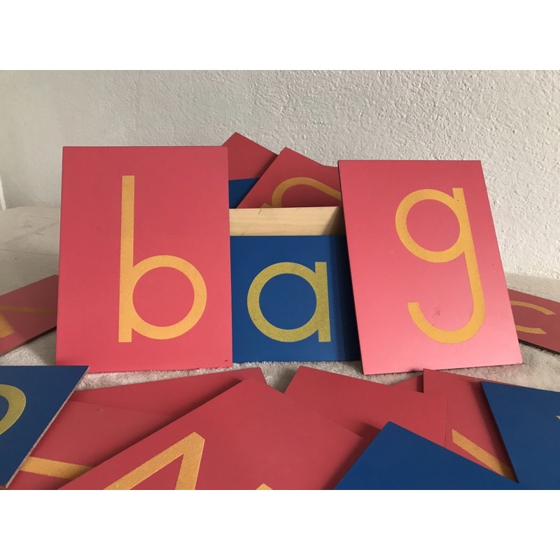 Authentic Montessori Lowercase Sandpaper Letters, Print | Shopee ...