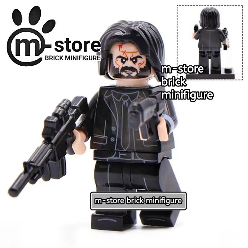 Brick john wick brick mini toy figure | Shopee Philippines