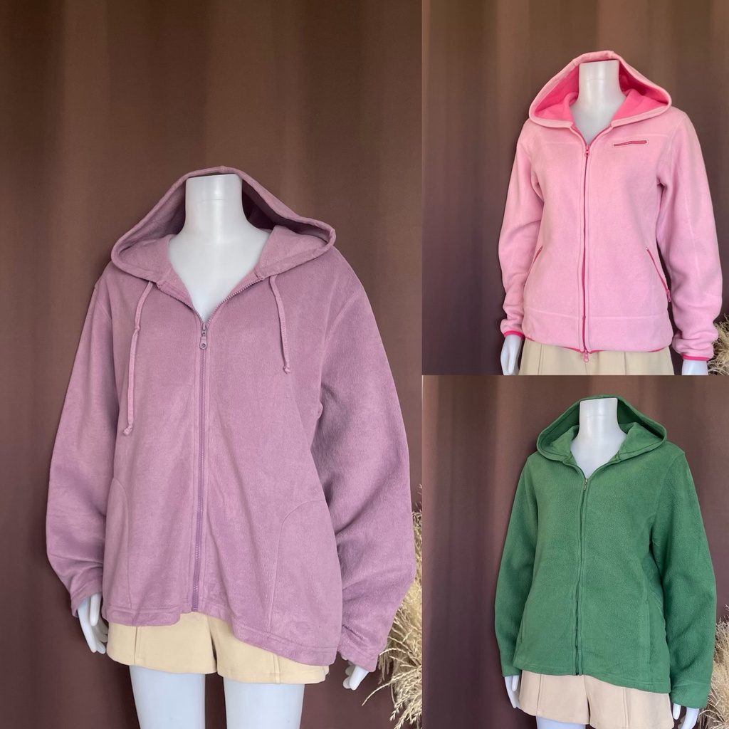 Fleece Sweater | Fleece Jacket for Ladies | Preloved | Baguio UkayUkay ...