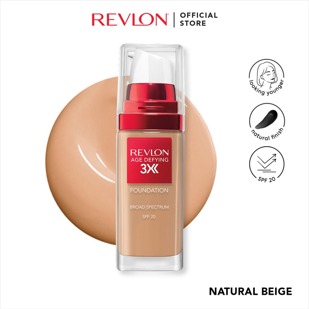 Revlon Age Defying 3X Liquid Foundation 30 Ml | Shopee Philippines