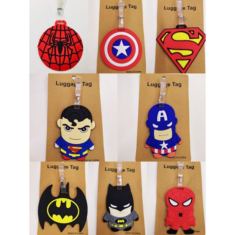 Marvel Superheros Luggage Tag / Bag Tag | Shopee Philippines