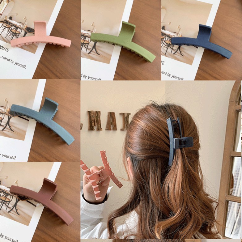 Korean Style Solid Color Plastic Hairpin for Women KTV004 [Long hairpin ...