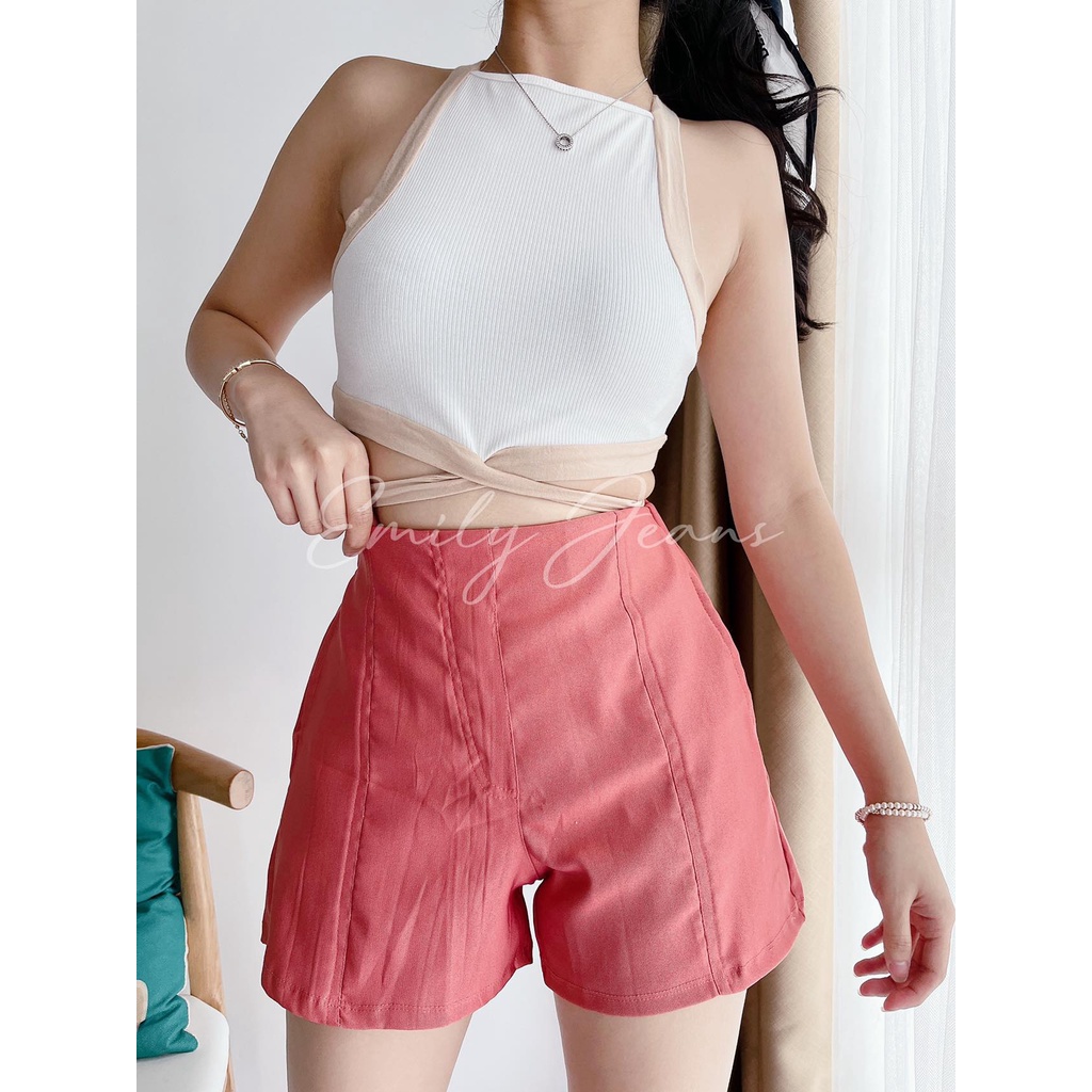 EMILY High Waist Trouser Shorts New Trend HANGTAG & ETIKETA（MAGANDA ...
