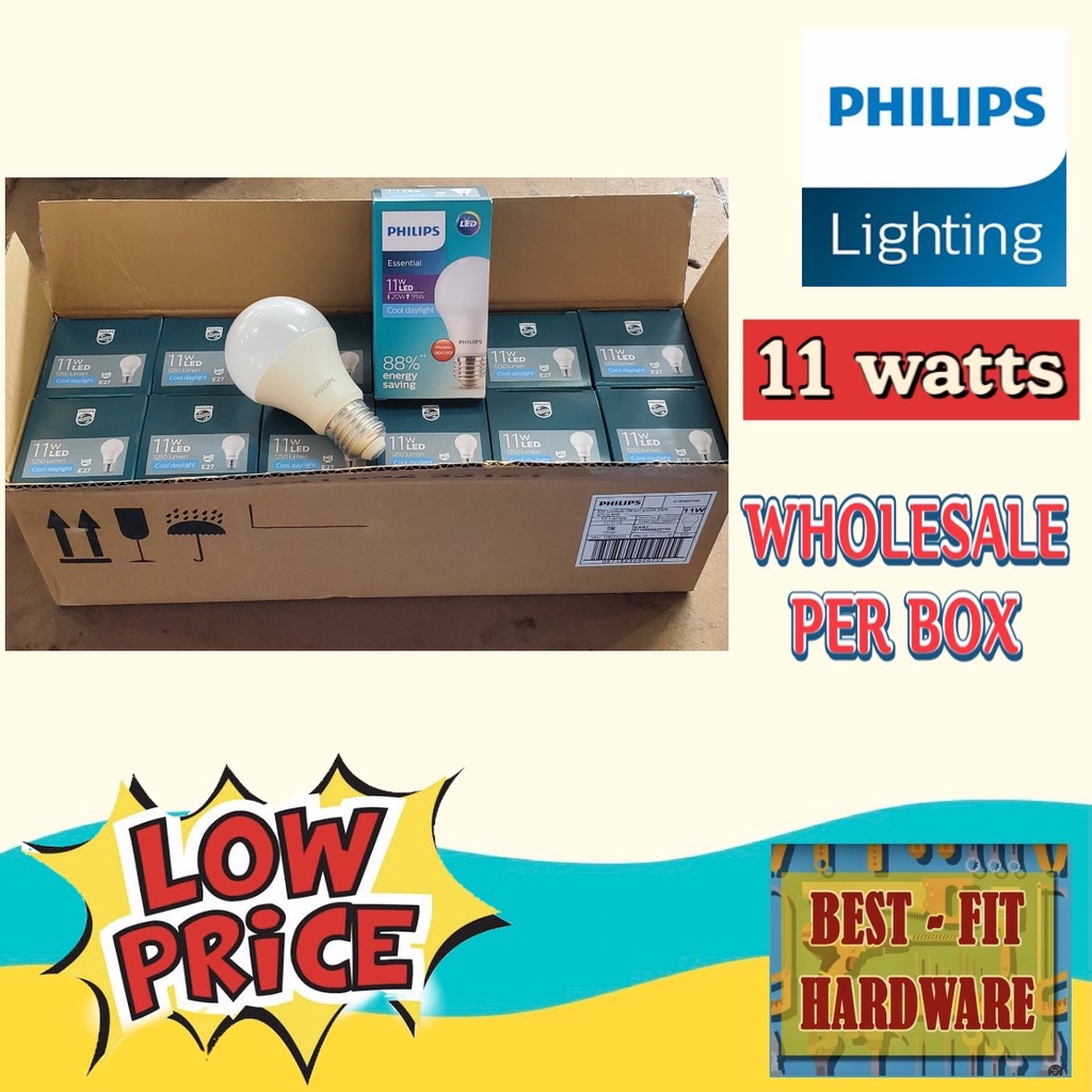 LED LIGHT BULBS ESSENTIAL CDL - 11 WATTS - WHOLESALE PER BOX | Shopee ...