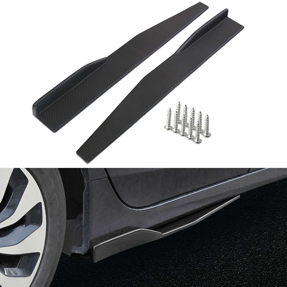 74.5cm Universal Car Side Skirt Rocker Splitters Winglet Diffuser Wings ...