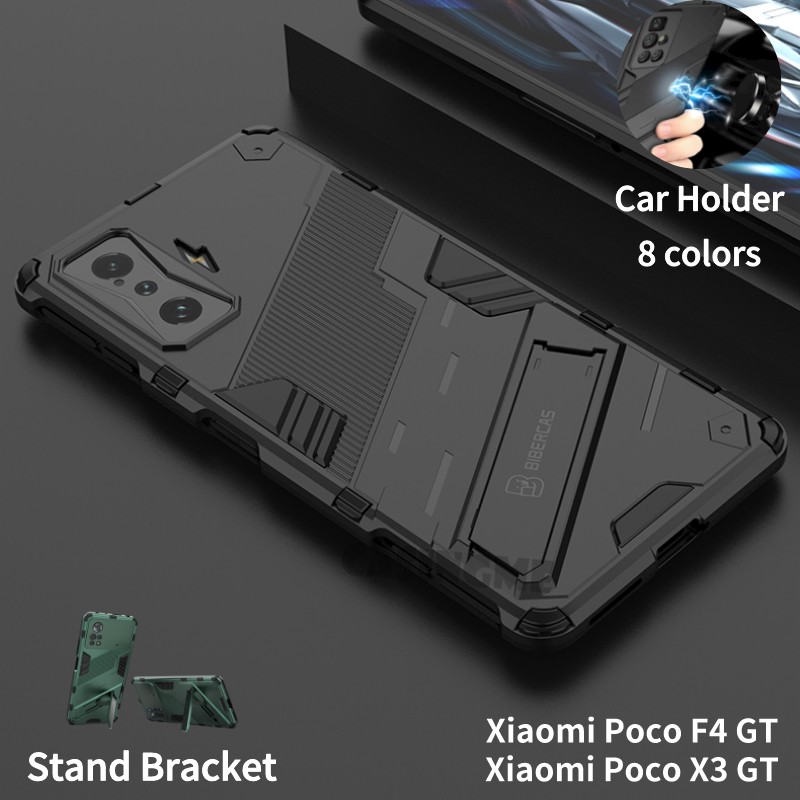 Xiaomi Poco F4 X4 GT 4G 5G Hard Armor Shockproof Phone Case Holder ...