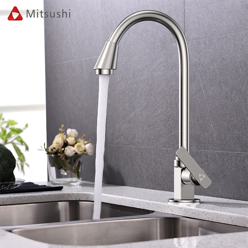 Pelise Faucet Kitchen Stainless Sink Faucets 360° Rotate Modern Faucet ...