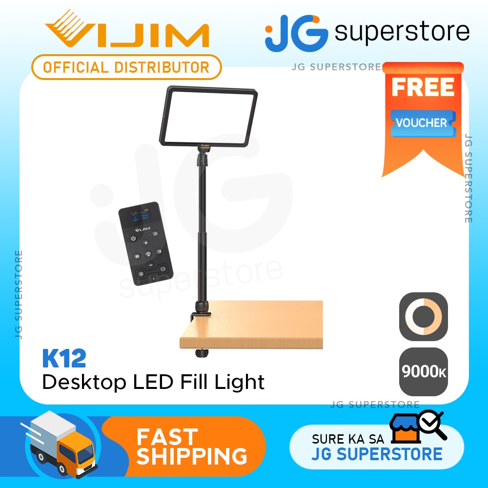 Vijim by Ulanzi K12 Bi-Color Smart Fill Light with Remote Control and C ...