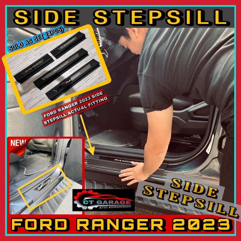 NEXT-GENERATION FORD RANGER 2023-2024 side stepsill | Shopee Philippines