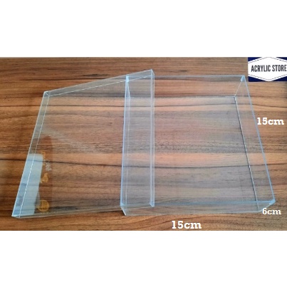 Acrylic Box with lid small size / Acrylic Box (15x15x6cm) | Shopee ...