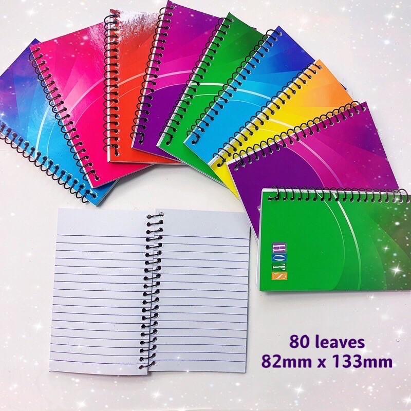 HOTS Spiral Pocket Size Notebook Memo Pad Colors | Shopee Philippines