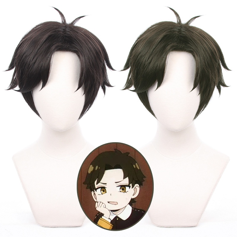 Misscoo Anime Spy X Family Damian Desmond Cosplay Wig Syon Black Short ...