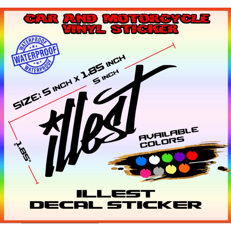 illest sticker decals | Shopee Philippines