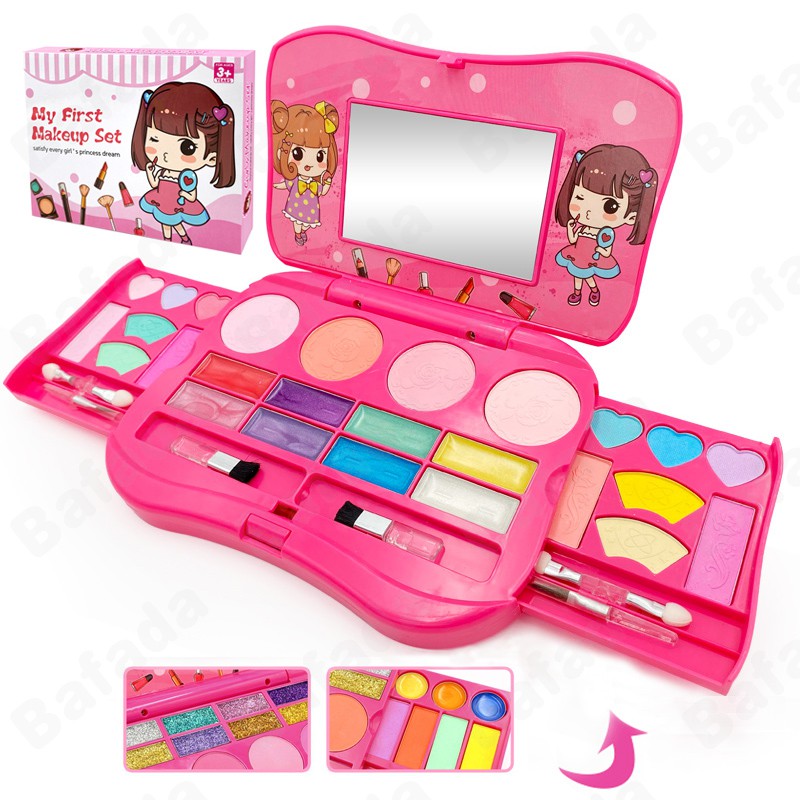 SAFETY TESTED- NON TOXIC Princess Girls Makeup Kit,Make up for Kids ...