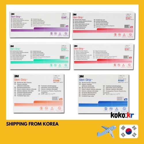 3M Steri Strip Skin Closures R1540 / R1542 / R1546 50packs with ...