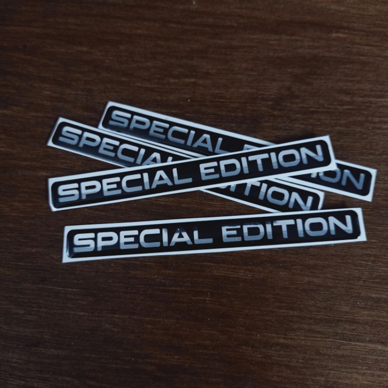 Special edition chrome flexible 3d embossed stickers | Shopee Philippines