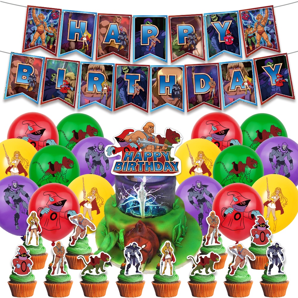 He-Man and the Masters of the Universe Theme Birthday Party Decorations ...